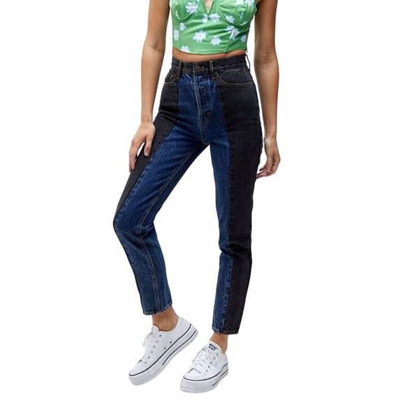 PacSun | Jeans | Pacsun Eco Colorblocked Ultra High Waisted Slim Fit ...